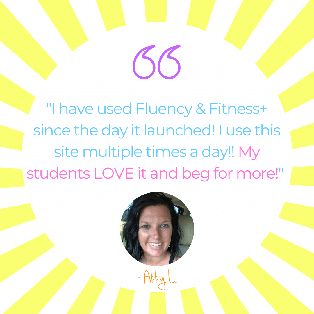 Fluency & Fitness+ Educational Brain Breaks & Digital Task Cards